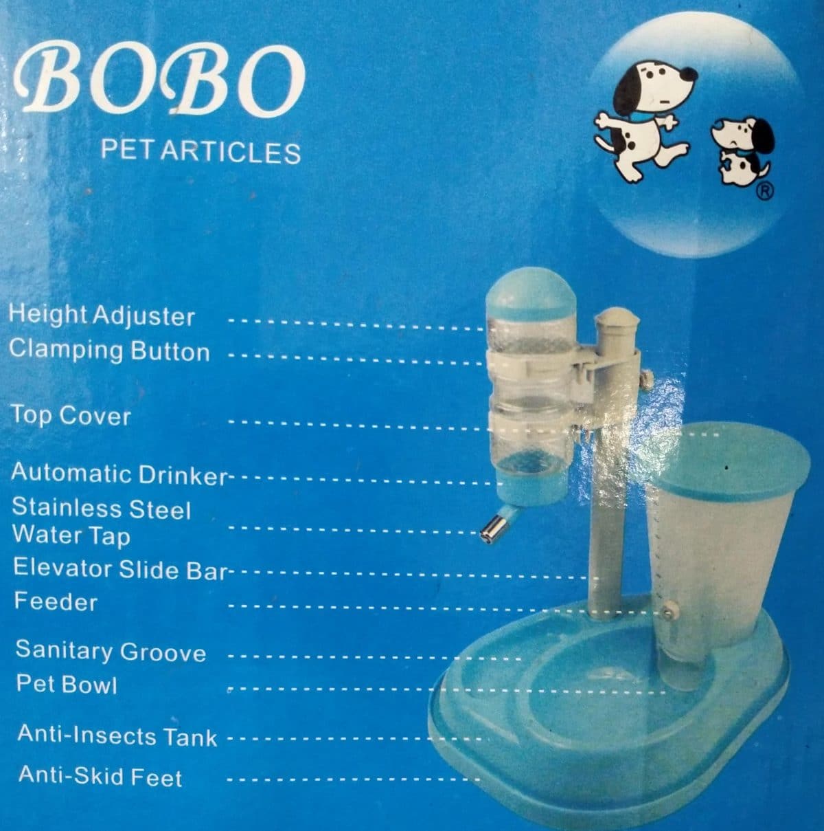 Bobo Unitized pet Food and water fountain for Dogs and Cats - Sagor Mart