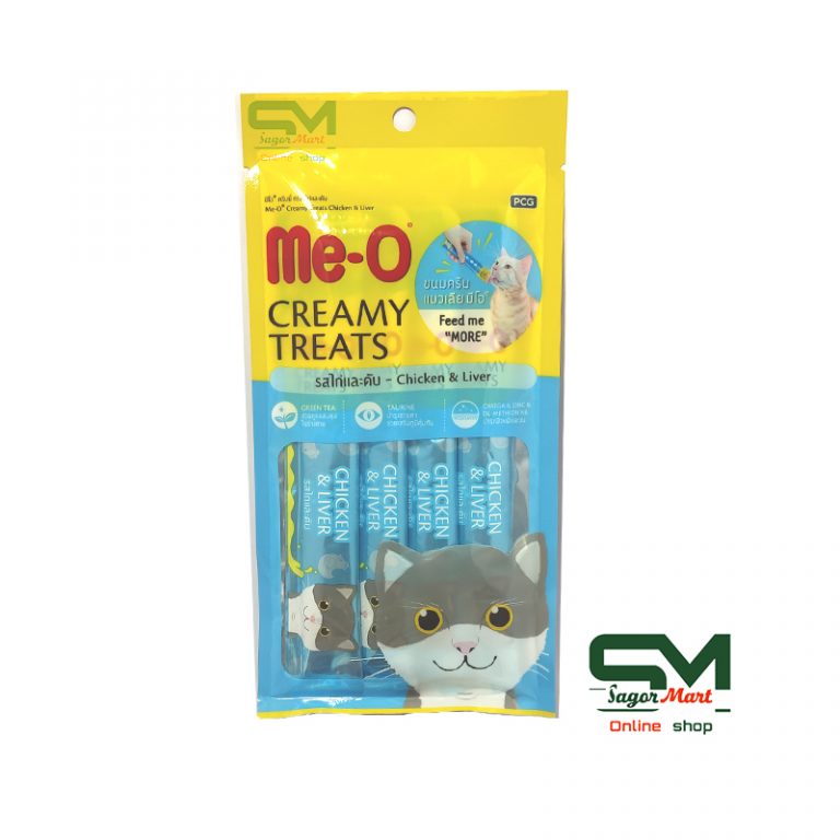 Meo Creamy Treats Chicken and Liver Flavor 15g*4 - Sagor Mart online shop