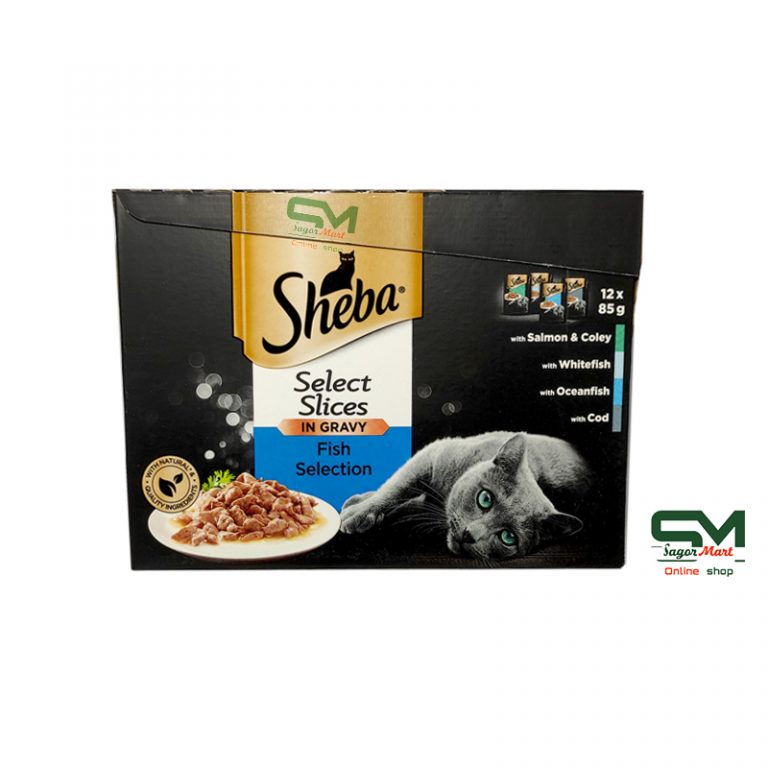 Sheba Select slice in Gravy Fish Selection 12*85g - Sagor Mart online shop